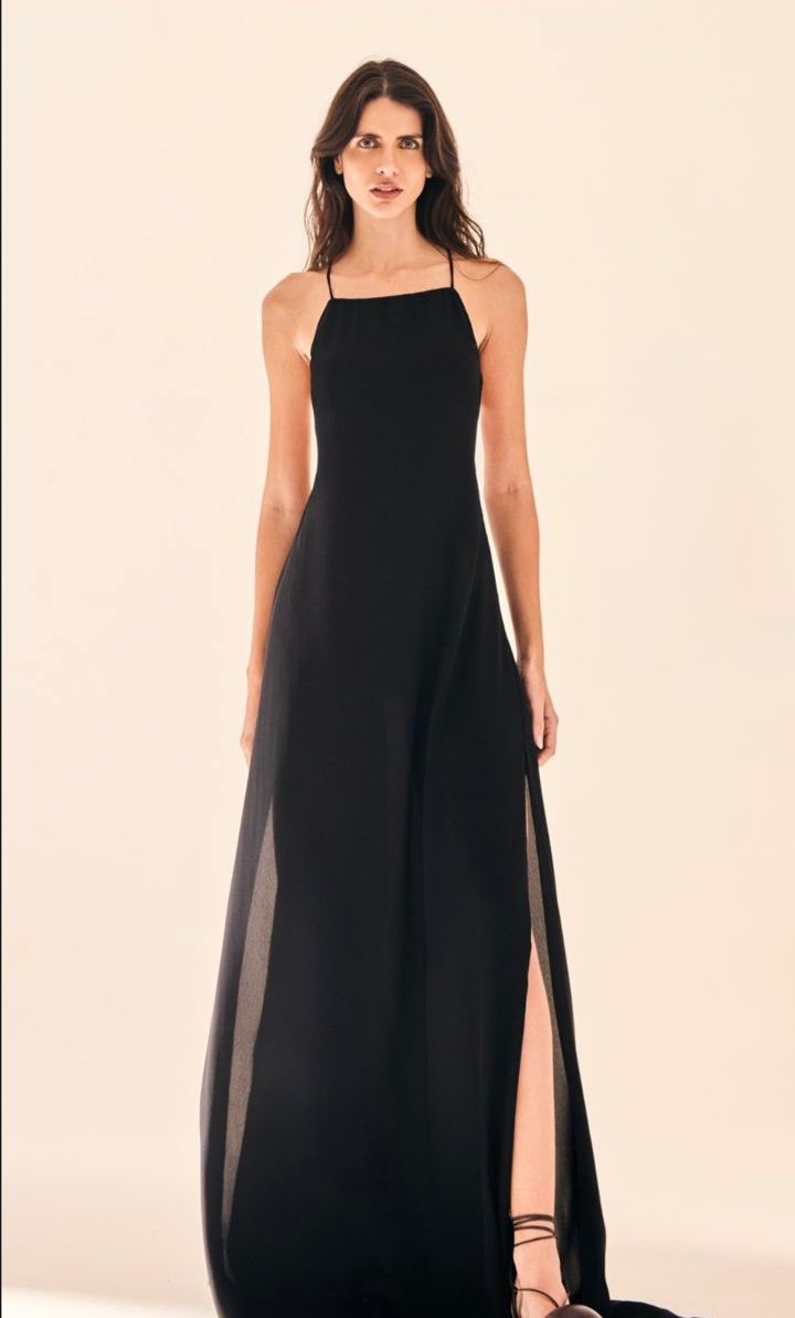 Vestido Manifesto Longo Preto - Bandage Dress